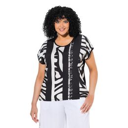 Ulla Popken Shirt in schwarz | Gr.: 42-44
