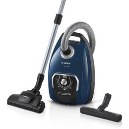 Bosch Bodenstaubsauger &raquo;Serie 8 BGB75X494, ideal f&uuml;r Allergiker, Hygiene-Filter, blau&laquo; 650 W mit Beutel inkl. Hartbodend&uuml;se, extra langes Kabel, leise