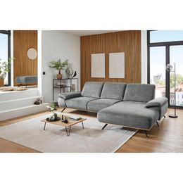 Die PlanBar Ecksofa &raquo;ZE-EM18063, Breite 322 cm&laquo; wahlweise mit Sitztiefen- und Armteilverstellung grau 100% Recyceltes Polyester B/H/T: 322cm x 89cm x 