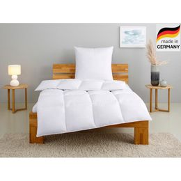 OTTO home Kassettenbett + Kopfkissen &raquo;RINA, Bettdecke in 135x200 & 155x220 cm, 2-tlg.&laquo; Set mit Kissen 40x80 cm, 80x80 cm f&uuml;r Herbst, Winter, Made in 