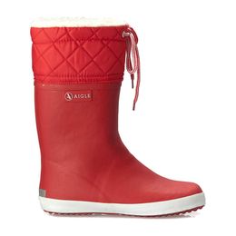 Aigle M&auml;dchen Gummistiefel "Giboulee", Gr. 24, rot, Obermaterial: 100% Naturkautschuk NaRubber., Schuhe