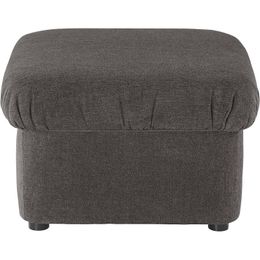 DOMO collection Hocker &raquo;Pegnitz B/T 60/60cm&laquo; grau 95% Polyester, 5% Nylon B/H/T: 60cm x 40cm x 60cm, Chenille-Optik