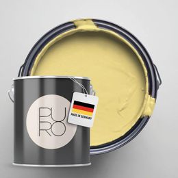 A.S. Cr&eacute;ation Wandfarbe &raquo;Premium Innenwandfarbe PURO Tuchmatt sunny yellow&laquo; ideal f&uuml;r Wohnzimmer, Schlafzimmer, Flur und K&uuml;che, Farbwelt Gelb beige 1 l 1ml