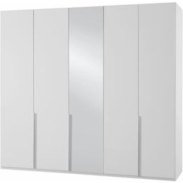 wimex Kleiderschrank &raquo;New York&laquo; INKLUSIVE Schubladeneinsatz und Einlegeb&ouml;den wei&szlig; B/H/T: 225cm x 236cm x 58cm, Schubladen: 3 Stk. T&uuml;ren: 5 Stk.