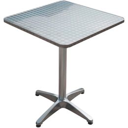 Garden Pleasure Gartentisch &raquo;Bistro Tisch, quadratisch, Alu-Gest&laquo; Gartentisch, Bistro Tisch, OTTOs Choice, klappbar, BxTxH: 60x60x70 cm silber MDF;Edelstahl;Aluminium