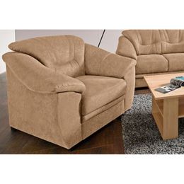 Sit & More sit&more Sessel &raquo;Savoni&laquo; braun NaturLEDER : Bitte beachten Sie, dass Lederbez&uuml;ge mehr N&auml;hte aufweisen als Stoffbez&uuml;ge.;Struktur ( 100% Polyester);
