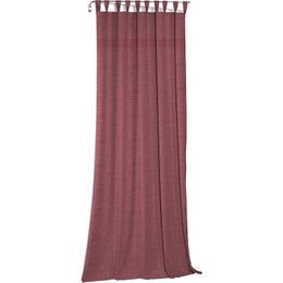 WIRTH Vorhang &raquo;Wiessee&laquo; Schlaufen 1 Stk. tlg. nach Ma&szlig; rosa Baumwolle, Leinen, Modal 145cm, Schlaufen, 150cm