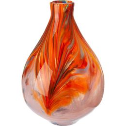 Gilde Tischvase &raquo;Vase Dream orange&laquo; Glas B/H/T: 22cm x 33cm x 22cm &Oslash; 22cm