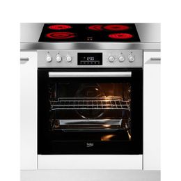 Beko Elektro-Herd-Set &raquo;BBUC1132T0X&laquo; Klassisches Herd-Set mit komfortabler Backofenfunktion silber Energieeffizienzklasse A f&uuml;r sparsamen 