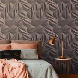 Livingwalls living walls Fototapete &raquo;Metropolitan Stories. Travel Styles. 3D-Tapete&laquo; gemustert matt neutral glatt Fototapete 3D-Effekt Grafisch Metallic-Effekt 