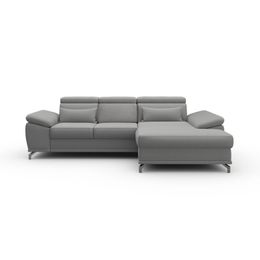Sit & More sit&more Ecksofa &raquo;Cabrio L-Form, B: 295 cm, mit Sitztiefen-, Arm- & Kopfteilverstellung&laquo; 2 Nierenkissen, Federkern, optional Schlaffunktion und 