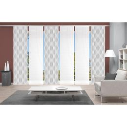 Vision S Schiebegardine &raquo;VOLARE&laquo; Paneelwagen 1 Stk. tlg. DIGITALDRUCK grau Polyester 260cm, Paneelwagen, 60cm