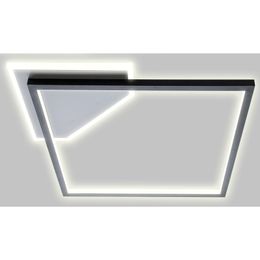 NOWA LED Deckenleuchte &raquo;OSLO&laquo; LED-Modul Warmwei&szlig; Deckenlampe/Wohnzimmer/Schlafzimmer/modern silber Einheitsgr&ouml;&szlig;e