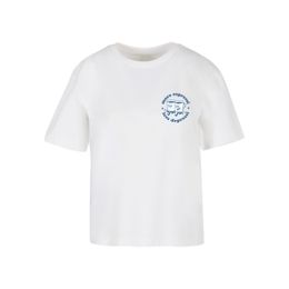 MISS TEE Damen T-Shirt "Miss Tee Damen Daily Espresso Tee", wei&szlig;, Gr. XS, bedruckt, 100% Baumwolle, Shirts