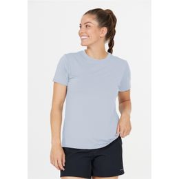 Endurance Damen T-Shirt "Yonan V2", blau, Gr. 40, unifarben, 92% Polyester, 8% Elasthan, Shirts, mit atmungsaktiver Quick-Dry-Funktion