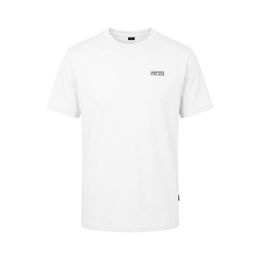 KLEINIGKEIT Herren T-Shirt "Kleinigkeit Bois Straightcut Sh&ouml;rt Unterm Strich", wei&szlig;, Gr. M, unifarben, 100% Baumwolle, Shirts