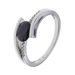 Jobo Damen Diamantring, 58, P1 = bei 10-facher Vergr&ouml;&szlig;erung erkennbare Einschl&uuml;sse, Diamanten Wei&szlig;gold 585, wei&szlig;, Diamanten, Wei&szlig;gold 585,