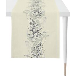 Apelt Tischl&auml;ufer &raquo;5250 HERBSTZEIT, Jacquard, Herbstdeko, Herbst&laquo; wei&szlig; Polyester, Viskose B/L: 46cm x 140cm, 1 Stk., rechteckig