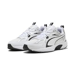 Puma Damen Sneaker "Milenio Tech Sneakers Erwachsene", Gr. 42,5, schwarz-wei&szlig;, Obermaterial: Textil, Synthetik. Futter: Textil. Innensohle: Textil.