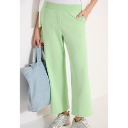 Cecil Damen Stoffhose, gr&uuml;n, Gr. XXL, unifarben, Web, 100% Baumwolle, Hosen, im Loose Fit