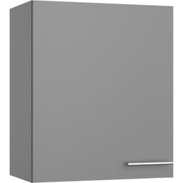 Optifit H&auml;ngeschrank &raquo;Lilly&laquo; Breite 60 cm, 1 T&uuml;r, 2 Einlegeb&ouml;den grau Holzwerkstoff B/H/T: 60cm x 70,4cm x 34,6cm, T&uuml;ren: 1 Stk.