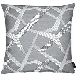 Apelt Dekokissen &raquo;Domino&laquo; grau Polyester B/L: 46cm x 46cm, 1 Stk.