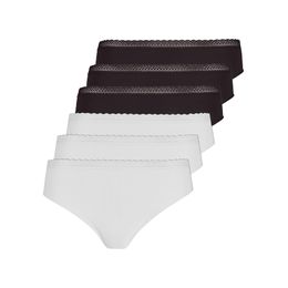 Nina von C. Damen Jazz-Pants Slips "6er Pack Jazzpant Simply", Gr. 36, bunt, Obermaterial: 48% Baumwolle CO. 47% Modal CMD. 5% Elasthan EL.,