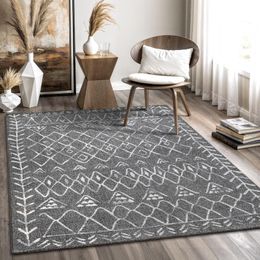 Sanat Teppich &raquo;Boho 8200 , auch als L&auml;ufer und in Rund&laquo; rechteckig 10 mm H&ouml;he Kurzflor, robust, Boho, Scandic, f&uuml;r Fussbodenheizung geeignet Kunstfaser B : 