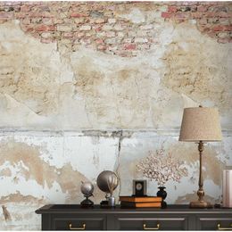 Livingwalls living walls Fototapete &raquo;Fototapete Steinoptik&laquo; gemustert matt neutral glatt Steinwand Betonwand Stein-Tapete Loft Industrial Tapeten Wohnzimmer beige