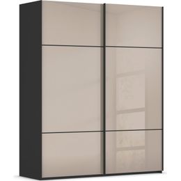 Rauch Schwebet&uuml;renschrank &raquo;Kleiderschrank Schrank Garderobe Schlafzimmerschrank SCALE-TRIO&laquo; edle dreigeteilte Front mit 2 Zierleisten Glasfront MADE 