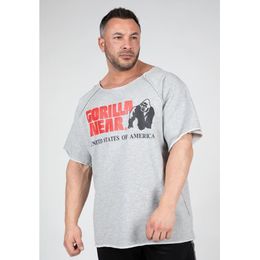 Gorilla Wear T-shirt - Classic Workout Top - Grau | Gr.: L/XL