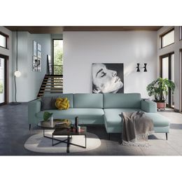 DOMO collection Ecksofa &raquo;Modica, zeitlos & elegant, Breite 329cm, hoher Fu&szlig;, bequem, L-Form&laquo; Auch in Cord, Fu&szlig;h&ouml;he passend f&uuml;r g&auml;ngige Saugroboter! 