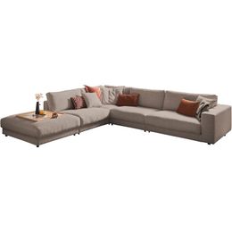 3C Candy Ecksofa &raquo;Enisa II, bequem und komfortabel, gro&szlig;es Familiensofa, L-Form&laquo; incl. 3 Flatterkissen, wahlweise mit Flecken-Schutz-Bezug Easy care 