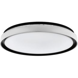 Eglo Deckenleuchte &raquo;SELUCI&laquo; LED-Modul 1 Stk. warmwei&szlig; - kaltwei&szlig; Wand-/Deckenleuchte, H8 x &Oslash;49 cm, 4X10W inkl. schwarz &Oslash; 49cm H: 8cm, 1 Stk.