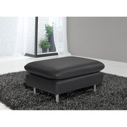 Places of Style Hocker &raquo;Redding&laquo; schwarz NaturLEDER - &raquo;Madras&laquo; (echtes Rindsleder); St&auml;rke 0, 9 - 1, 1 mm B/H/T: 80cm x 43cm x 60cm, NaturLEDER Madras