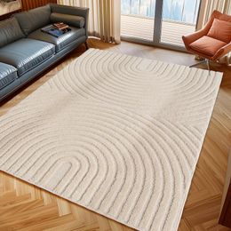 Ayyildiz Teppiche Teppich &raquo;ART 1122 , auch als L&auml;ufer und in Rund erh&auml;ltlich&laquo; rechteckig 8 mm H&ouml;he Boho Design, 3D Optik, Struktur Hoch Tief, skandinavisch, Wohnzimmer 
