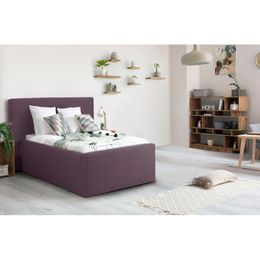 Home Affaire Polsterbett &raquo;Dalina&laquo; geradliniges Kopfteil, in 5 Breiten, auch in 220cm L&auml;nge rot Struktur (100% Polyester) Liegefl&auml;che L&auml;nge B: 200cm x 