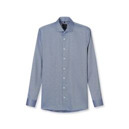 OLYMP Herren Businesshemd "OLYMP No. Six, Super Slim, Royal Kent mit extra langem Arm"royal, Gr. 39, 97% Baumwolle, 3% Elastolefin, Hemden