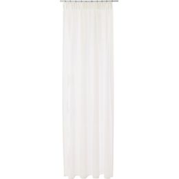 Gardine OTTO HOME, B:140cm H:225cm, beige, Polyester, Polyester, Wohnzimmer, Gardinen, "REGINA", Transparent, Leinenoptik, 2-er Set