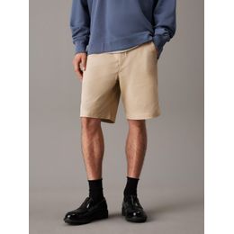 Herren Chinoshorts "COTTON CHINO SHORT 9 IN", wei&szlig;, Gr. 29, Calvin Klein Jeans, unifarben, Web, Obermaterial: 97% Baumwolle, 3% Elasthan, Hosen, in