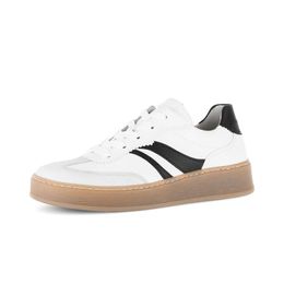 Gabor Damen Sneaker "Sneaker low", Gr. 38, schwarz-wei&szlig;, Schuhe