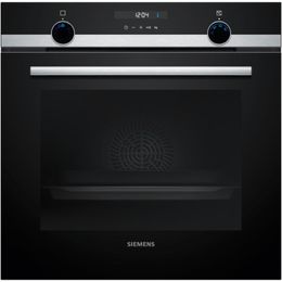 Siemens Backofen iQ500 &raquo;HB517GBS3&laquo; mit Teleskopauszug nachr&uuml;stbar mit Hydrolyse 3D Hei&szlig;luft Funktion f&uuml;r eine gleichm&auml;&szlig;ige Hitzeverteilung grau 