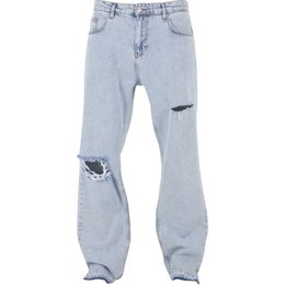 2Y Premium Herren Bequeme Jeans "2Y Premium Herren 2Y Destroyed Straihgt Fit Jeans", blau, Gr. 30, unifarben, 100% Baumwolle, Jeans