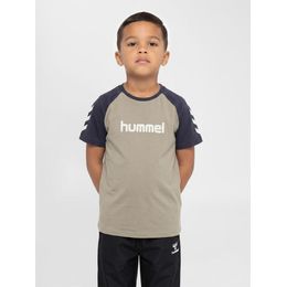 Hummel T-Shirt Hmljr Logo Jungen in VINTAGE KHAKI | Gr.: 34-39