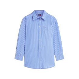 Tommy Jeans Blouse 'Oversized Fit' female size 4XL/5XL Royal blue / White
