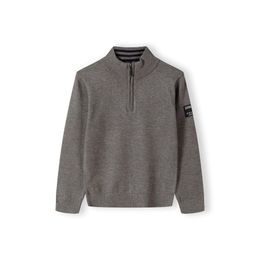 MINOTI Pullover Jungen Gr&ouml;&szlig;e 110/116 dunkelgrau / schwarz