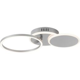 JUST LIGHT Deckenleuchte &raquo;SEVENT&laquo; LED-Board 1 Stk. Warmwei&szlig; LED grau 1, 1 Stk.