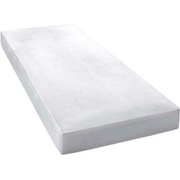Janine Spannbettlaken &raquo;ELASTIC 5002&laquo; f&uuml;r Matratzen bis 35 cm H&ouml;he, 95% Baumwolle, hochwertig, langlebig silber Jersey-Elasthan, Obermaterial: 95% Baumwolle, 