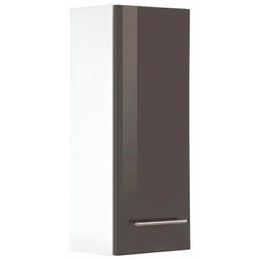 Welltime H&auml;ngeschrank &raquo;Venedig&laquo; Badm&ouml;bel in Breite 25 cm grau wei&szlig;, B/H/T: 25cm x 64cm x 20cm, T&uuml;ren: 1 Stk.