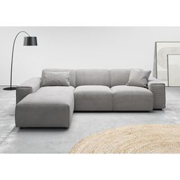 Home Affaire Ecksofa &raquo;Glimminge L-Form auch in Breitcord, Feincord + Easy care-Bezug,&laquo; Breite 264, Zierkissen grau 12% Polyaxryl, 88% Polyester B/H/T: